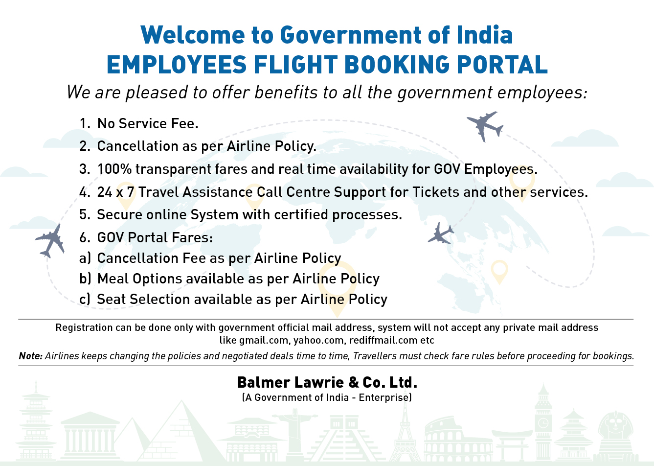 LTC Ticket | LTC Air Booking | Balmer Lawrie Ticket Booking